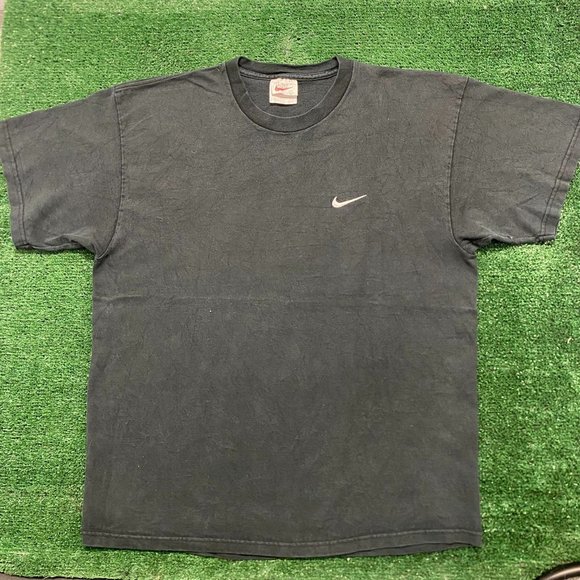 Nike | Shirts | Vintage 9s Nike Sun Faded Solo Swoosh Logo Essential Tee | Poshmark